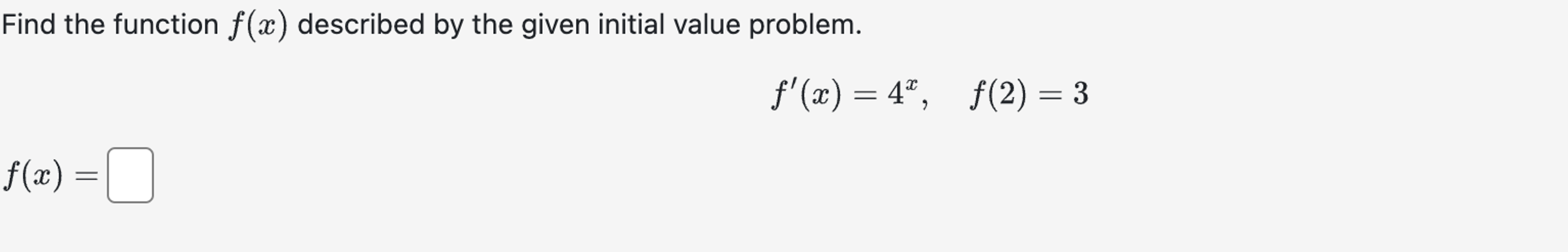 Solved Find the function f(x) ﻿described by the given | Chegg.com