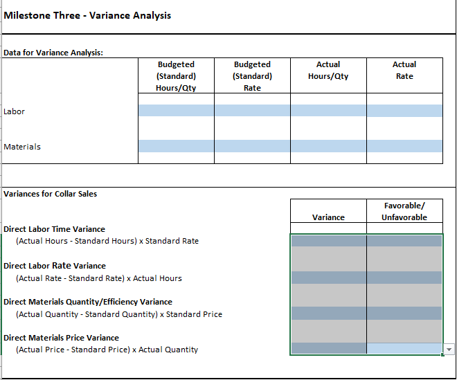 ACC 202 Milestone Three: Actual Costs and Revenue | Chegg.com