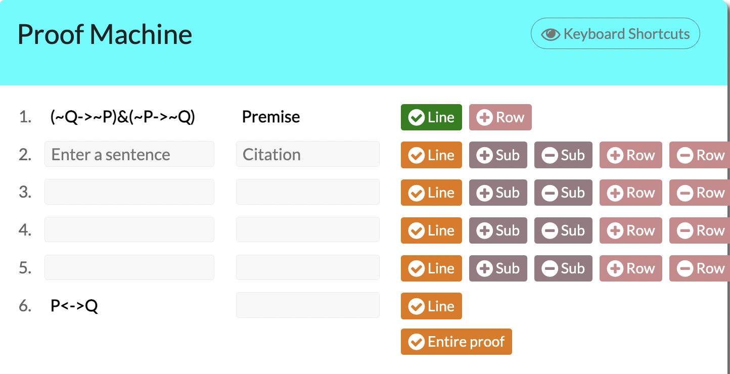 Solved Please help w/ proof machine from the logic course | Chegg.com