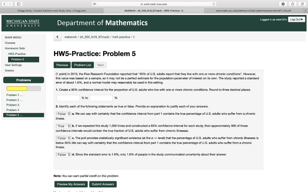 Solved ww6.math.msu.edu Chegg Study | Guided Solutions and | Chegg.com