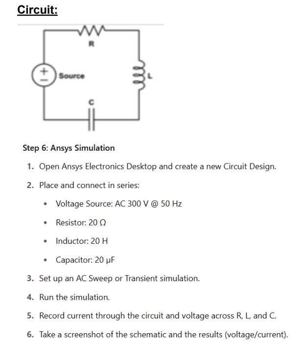 Step 6: Ansys Simulation 1. ﻿Open Ansys Electronics | Chegg.com