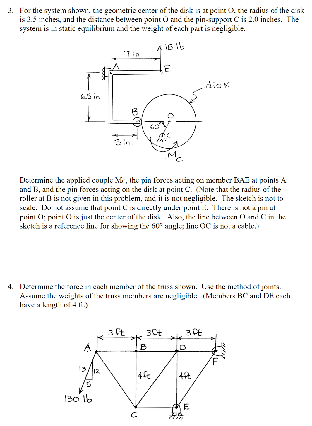 Solved 3. For the system shown, the geometric center of the | Chegg.com