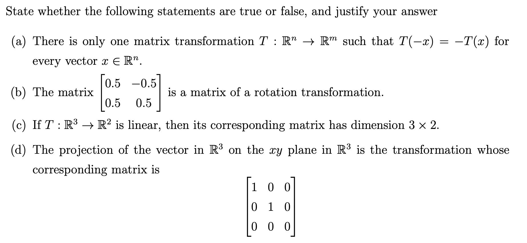 Solved State whether the following statements are true or | Chegg.com