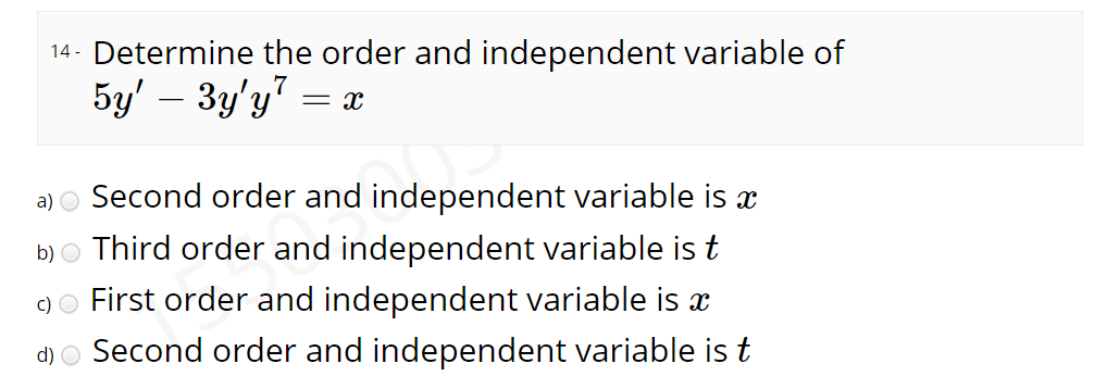 Solved 11 - Determine whether y(x) = 2e-2 + xe-X is a | Chegg.com