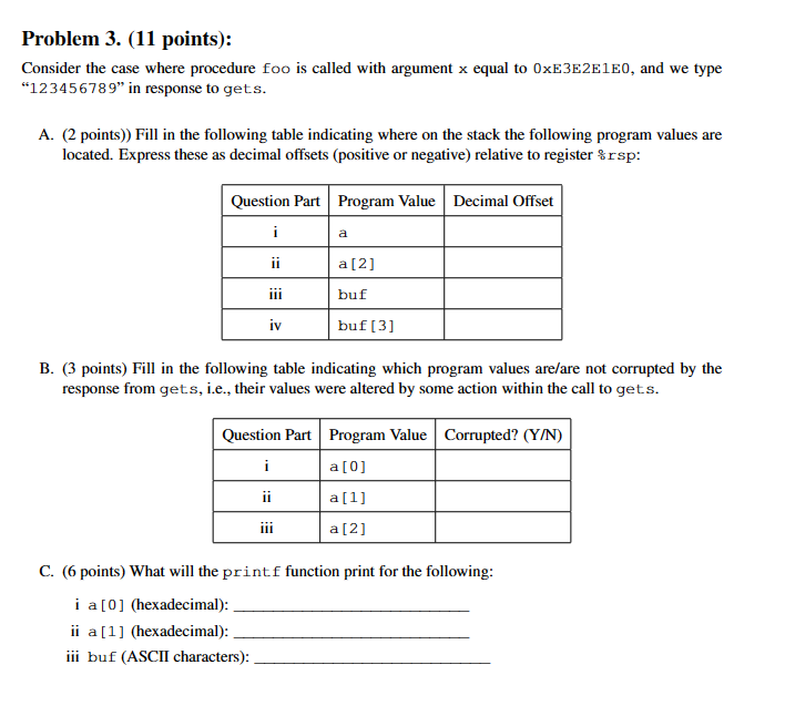 Solved The following series of problems concerns the | Chegg.com