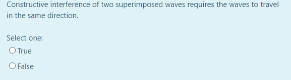 Solved Constructive interference of two superimposed waves | Chegg.com