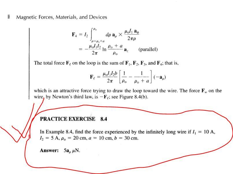 Solved EXAMPLE 8.4 A rectangular loop carrying current lz is | Chegg.com