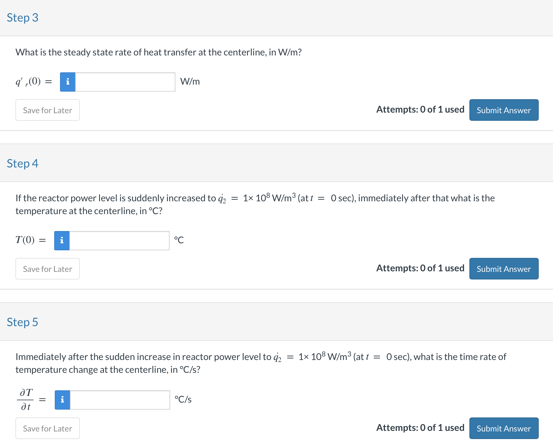 Solved Uniform internal heat generation at q˙=2.00×107 W/m3 | Chegg.com