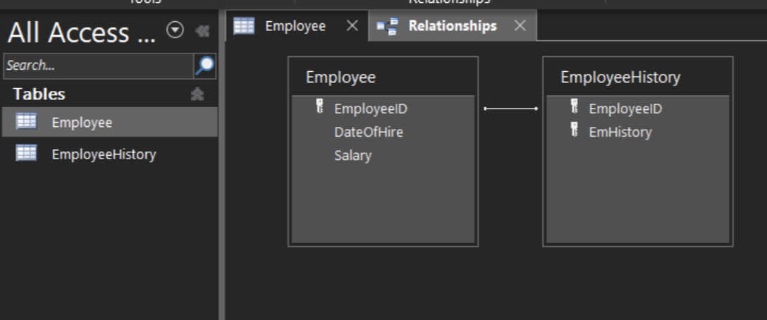 Solved 4. Using two tables in Access that you created for | Chegg.com