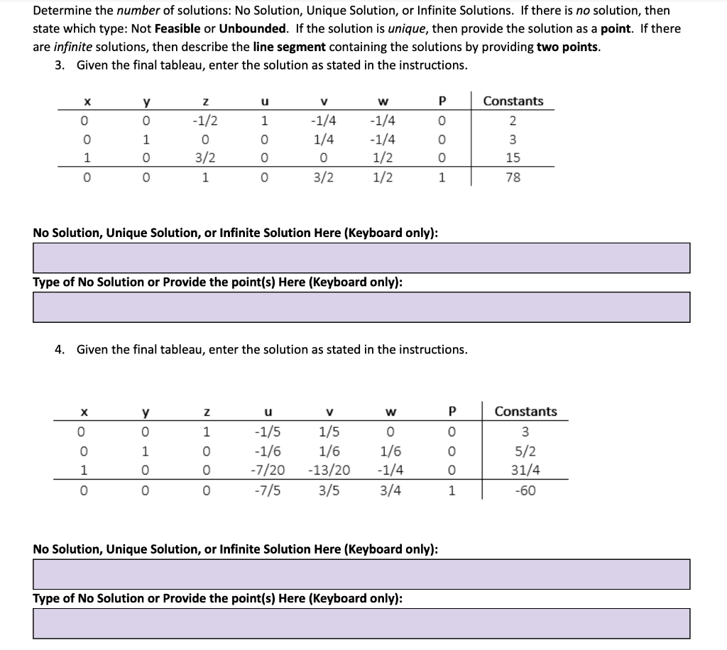 Solved Determine the number of solutions: No Solution, | Chegg.com