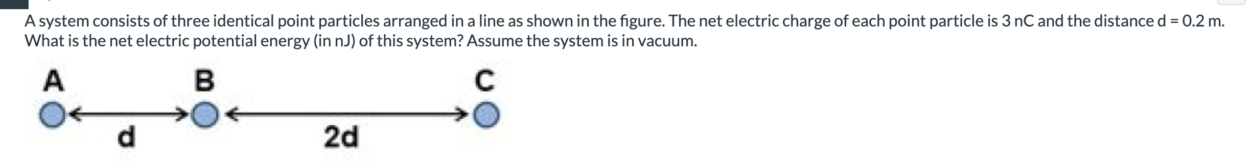 Solved A system consists of three identical point particles | Chegg.com