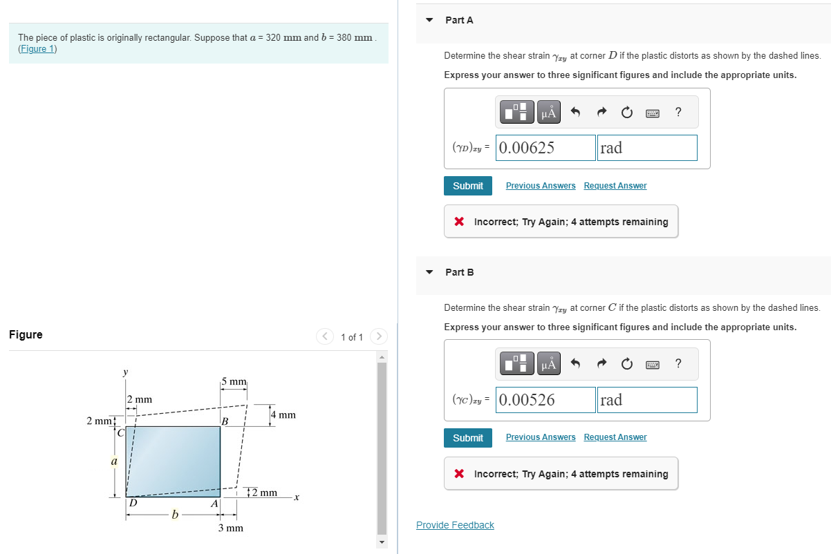 Solved The piece of plastic is originally rectangular. | Chegg.com