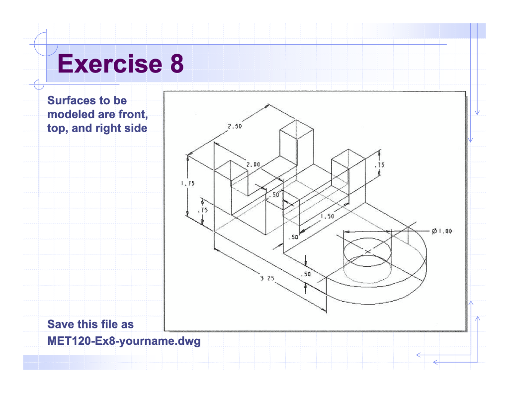 Solved Exercise 8 Surfaces to be top, and right | Chegg.com