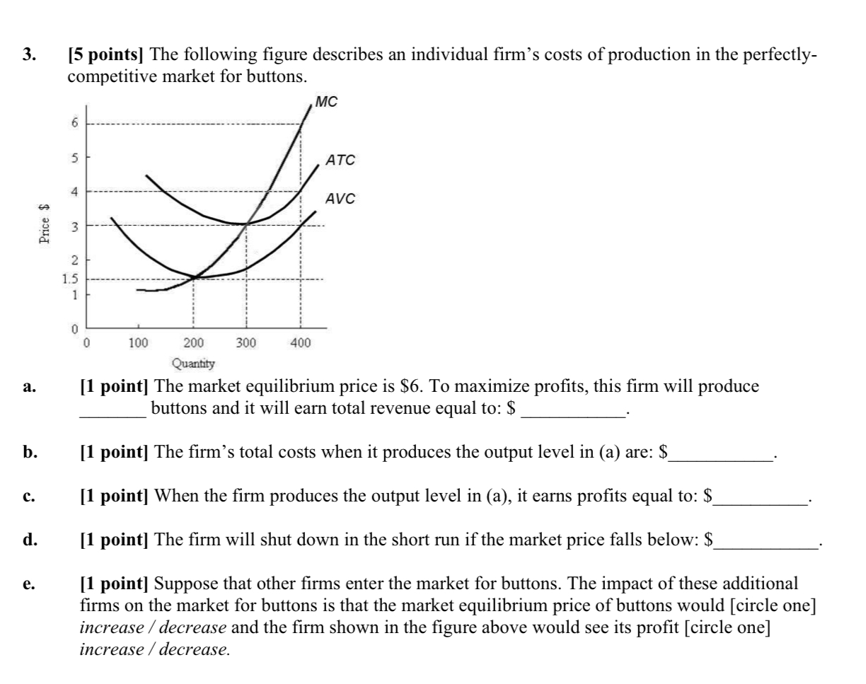 Solved 3. [5 points] The following figure describes an | Chegg.com