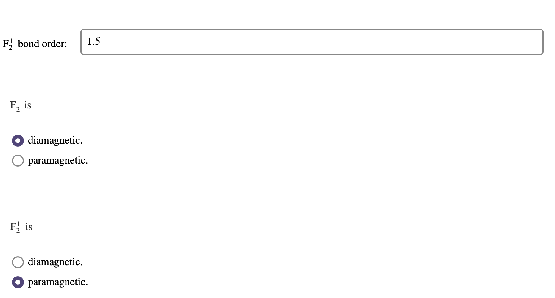 Solved Question Use the molecular orbital theory to | Chegg.com