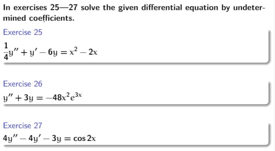 Solved In exercises 25—27 solve the given differential | Chegg.com