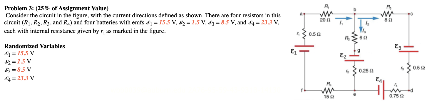 Solved Problem 3: (25% ﻿of Assignment Value)Consider the | Chegg.com