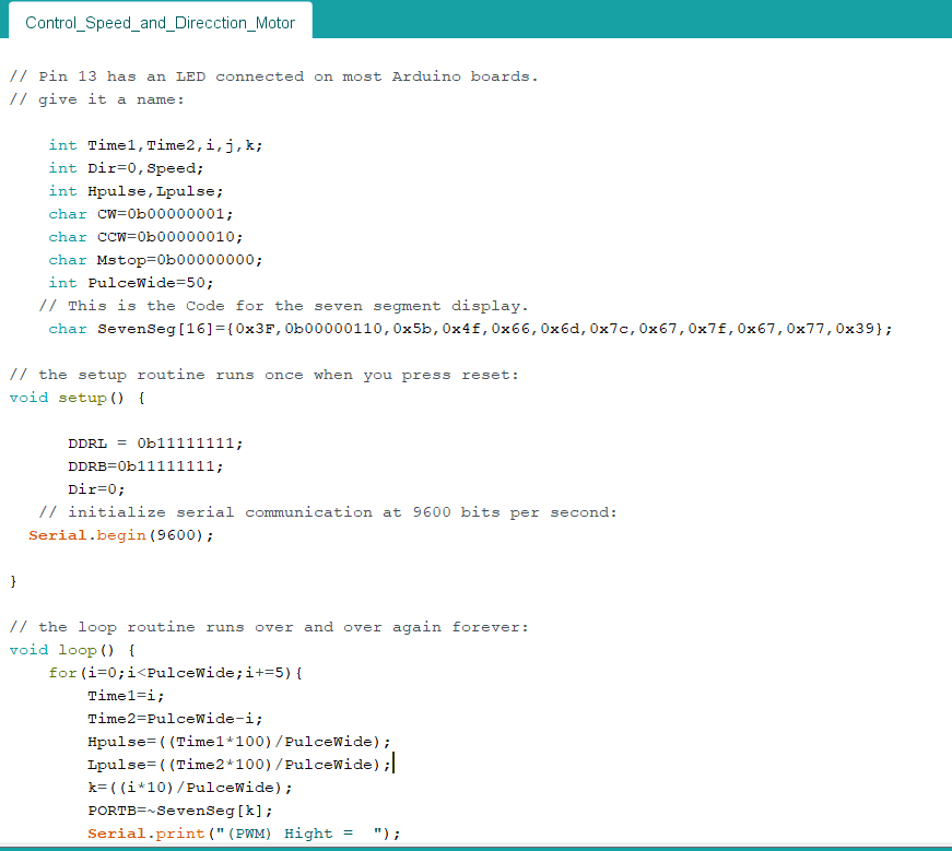 Solved Edit this code to make a motor fan spin both sides | Chegg.com