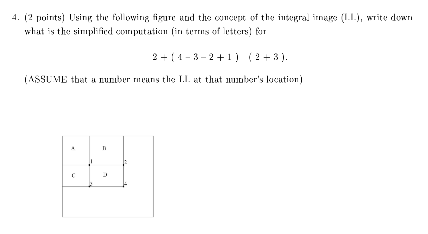 Solved 4. (2 points) Using the following figure and the | Chegg.com