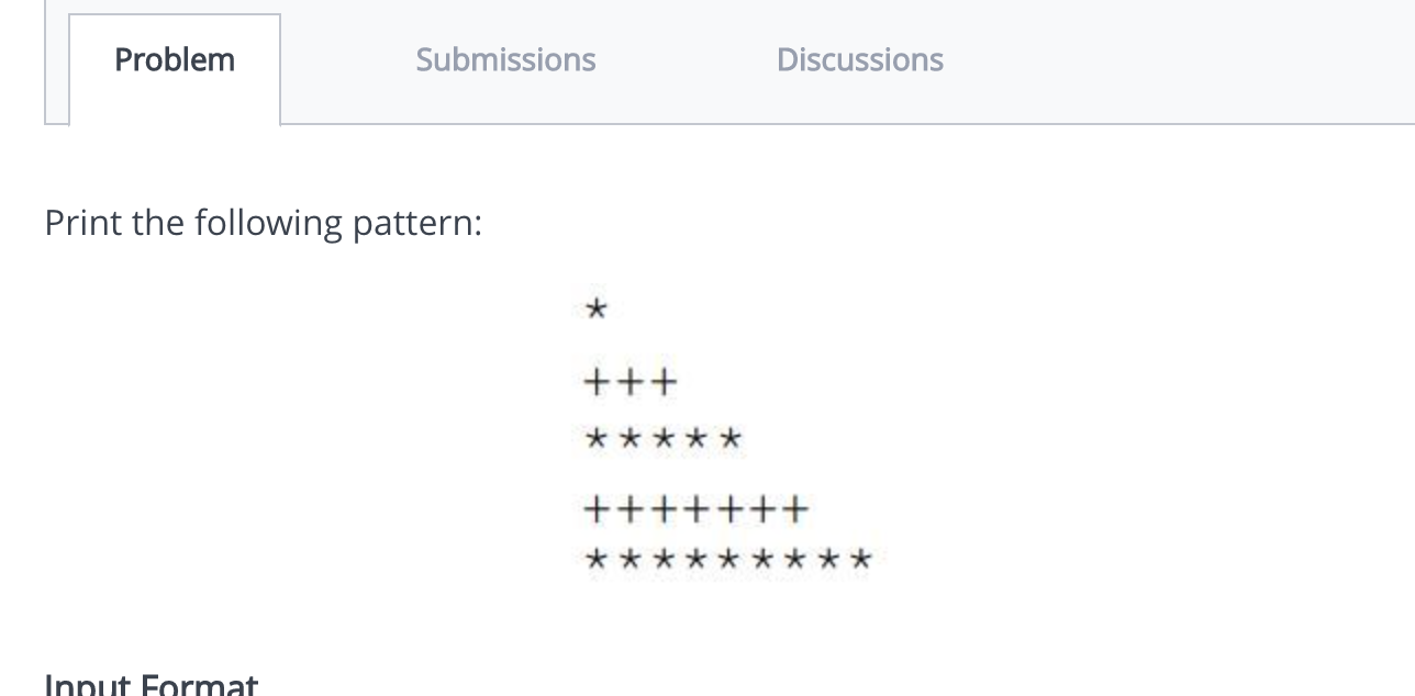 Solved Problem Submissions Discussions Print the following | Chegg.com