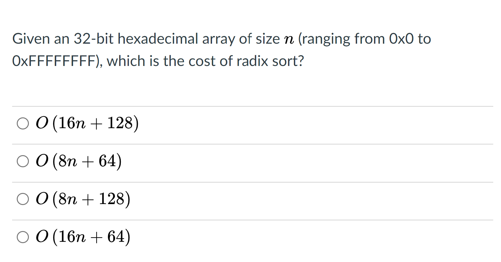 Solved Given an 32-bit hexadecimal array of size n (ranging | Chegg.com