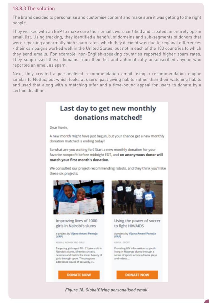 Solved 18.8 Case study: GlobalGiving 18.8.1 One-line summary | Chegg.com