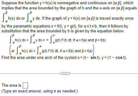 Solved Suppose the function y=h(x) is nonnegative and | Chegg.com