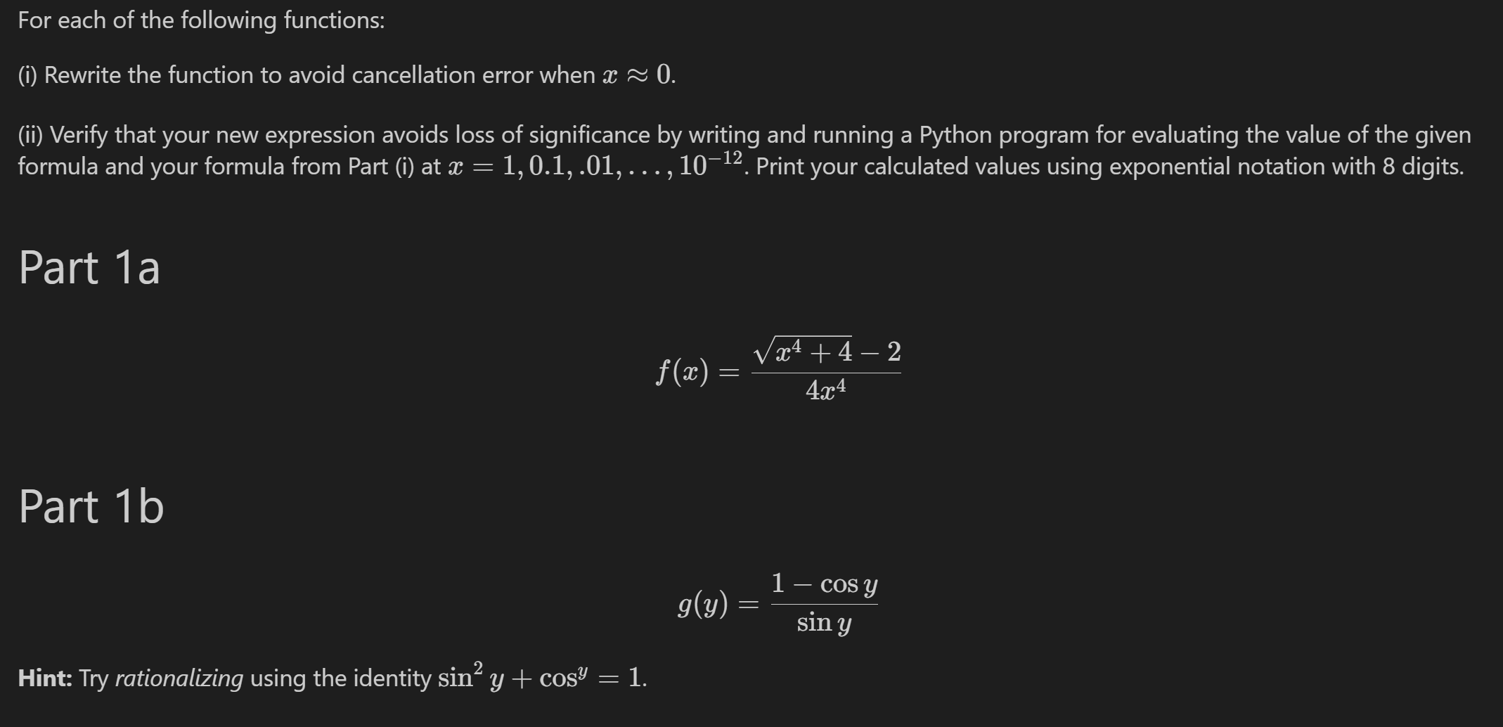 Solved For each of the following functions: (i) Rewrite the | Chegg.com