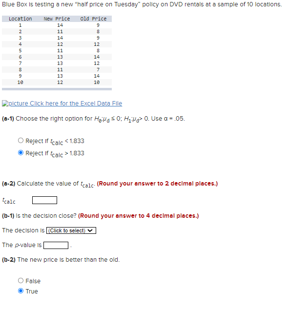 Solved Rolcture Click here for the Excel Data Flle (a-1) | Chegg.com