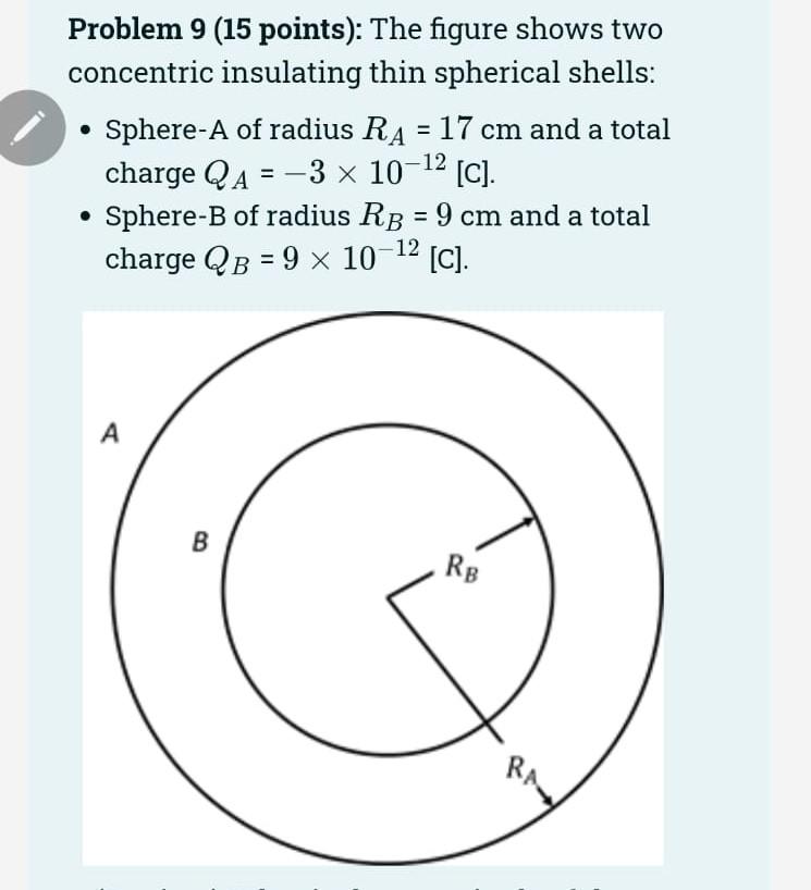 Solved Problem 9 (15 points): The figure shows two | Chegg.com