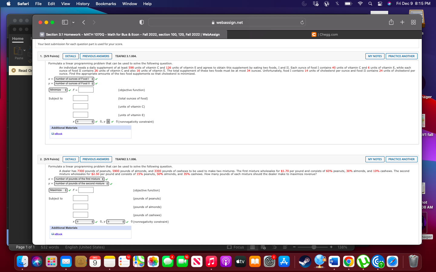 Formulate a linear programming problem that can be | Chegg.com