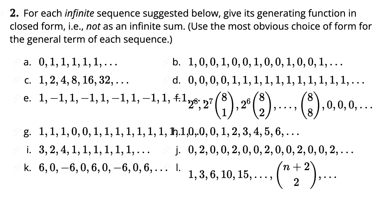Solved Please help by finding the sequence as a power | Chegg.com