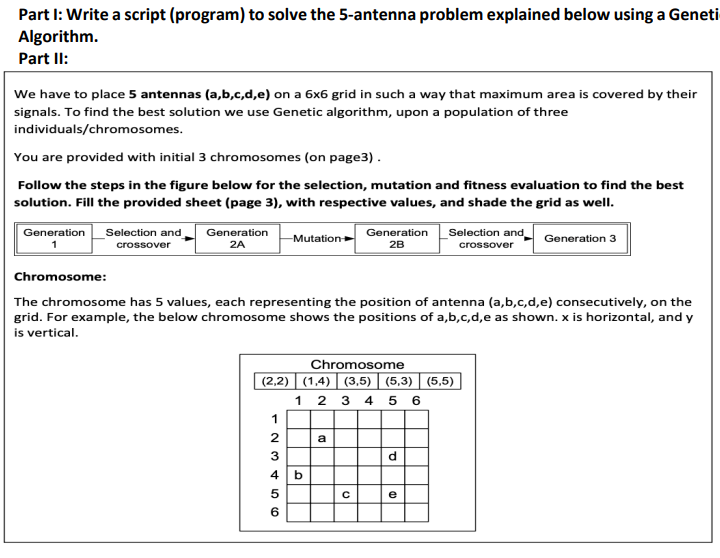Part I: Write a script (program) to solve the 5 | Chegg.com