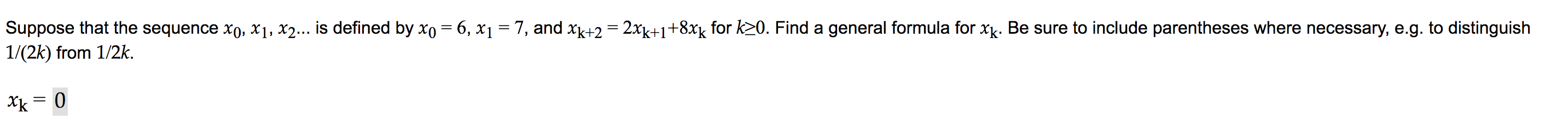 Solved Suppose that the sequence x0,x1,x2… is defined by | Chegg.com