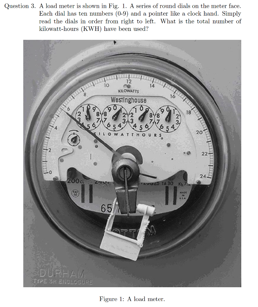 Solved Question 3. A load meter is shown in Fig. 1. A series | Chegg.com