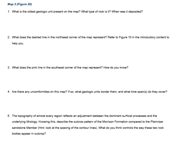 Solved EXERCISE 1: INTERPRETING GEOLOGIC MAPS One common use | Chegg.com