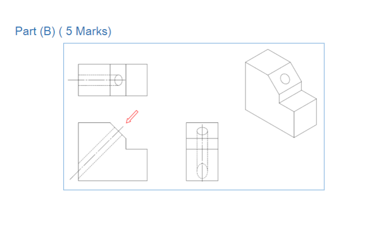 Solved Create Partial Auxiliary Views of the parts given in | Chegg.com