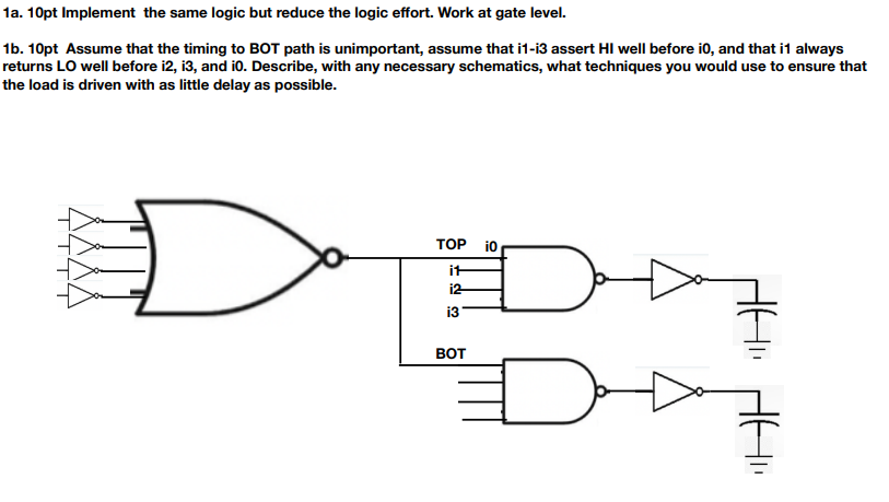 Solved 1a. 10pt Implement the same logic but reduce the | Chegg.com