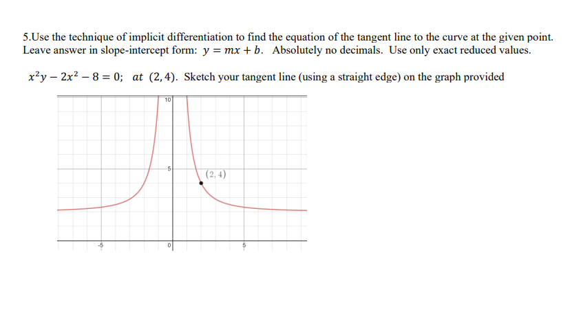 Solved 5.Use the technique of implicit differentiation to | Chegg.com