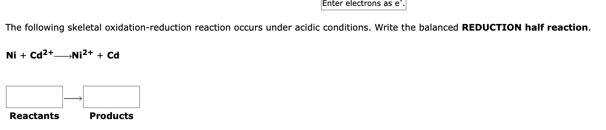 Solved The following skeletal oxidation-reduction reaction | Chegg.com