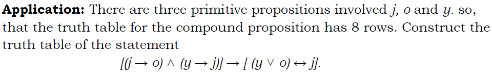 Solved Application: There are three primitive propositions | Chegg.com