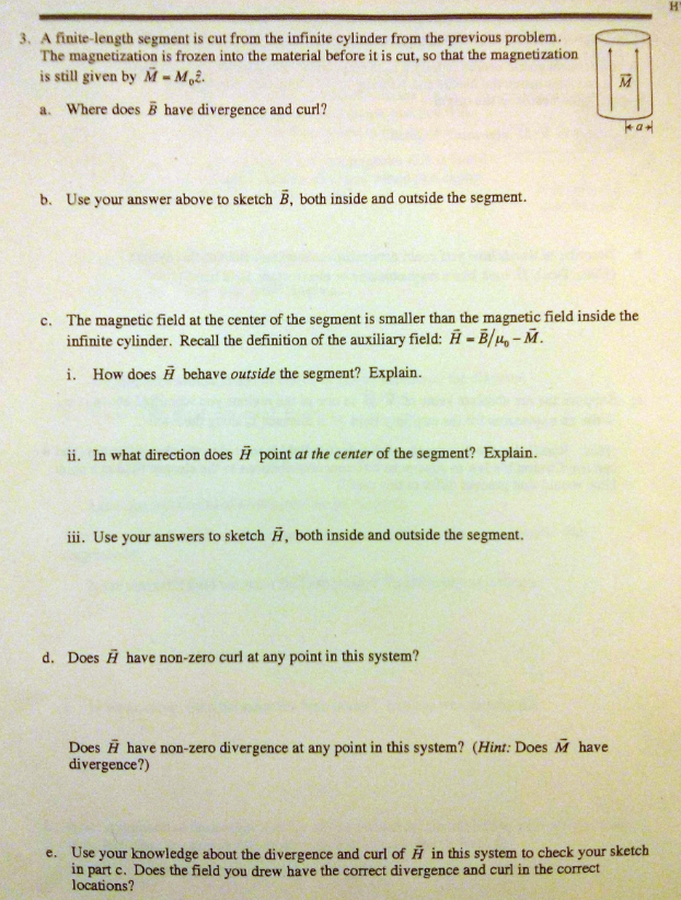 Solved 3. A finite-length segment is cut from the infinite | Chegg.com