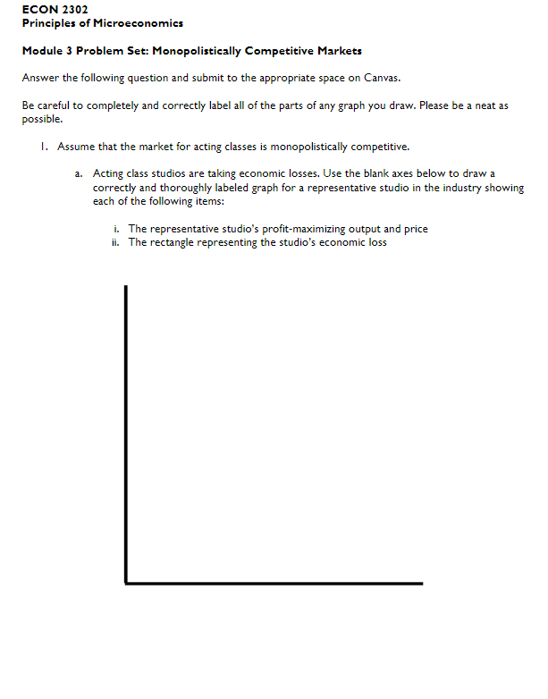 Solved Module 3 Problem Set: Monopolistically Competitive | Chegg.com