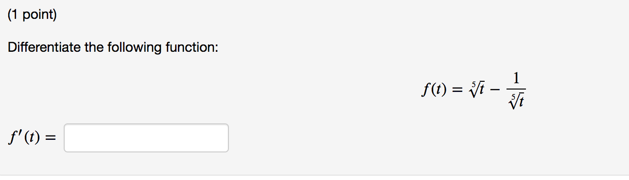 Solved (1 point) Suppose that f(x)=4x2+4x. Find: (A) f′(x)= | Chegg.com