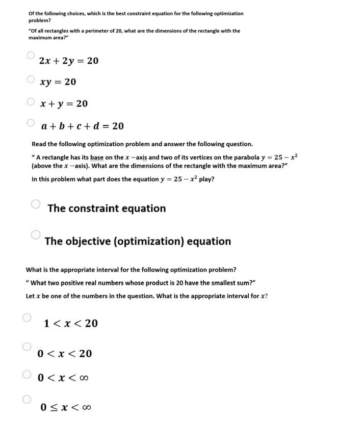 Solved of the following choices, which is the best | Chegg.com