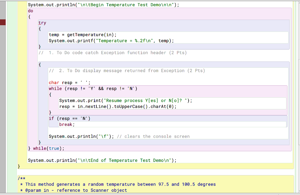 Solved Need Help with this Java. I need the "to do questions | Chegg.com