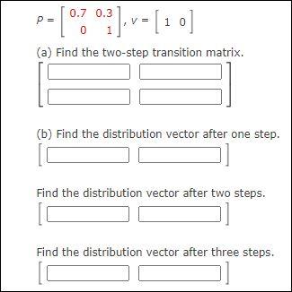 Solved 9. You are given a transition matrix P and initial | Chegg.com