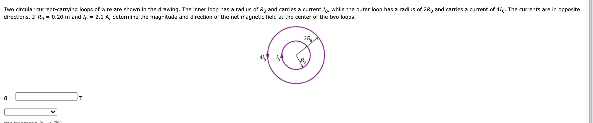 Solved Two circular current-carrying loops of wire are shown | Chegg.com