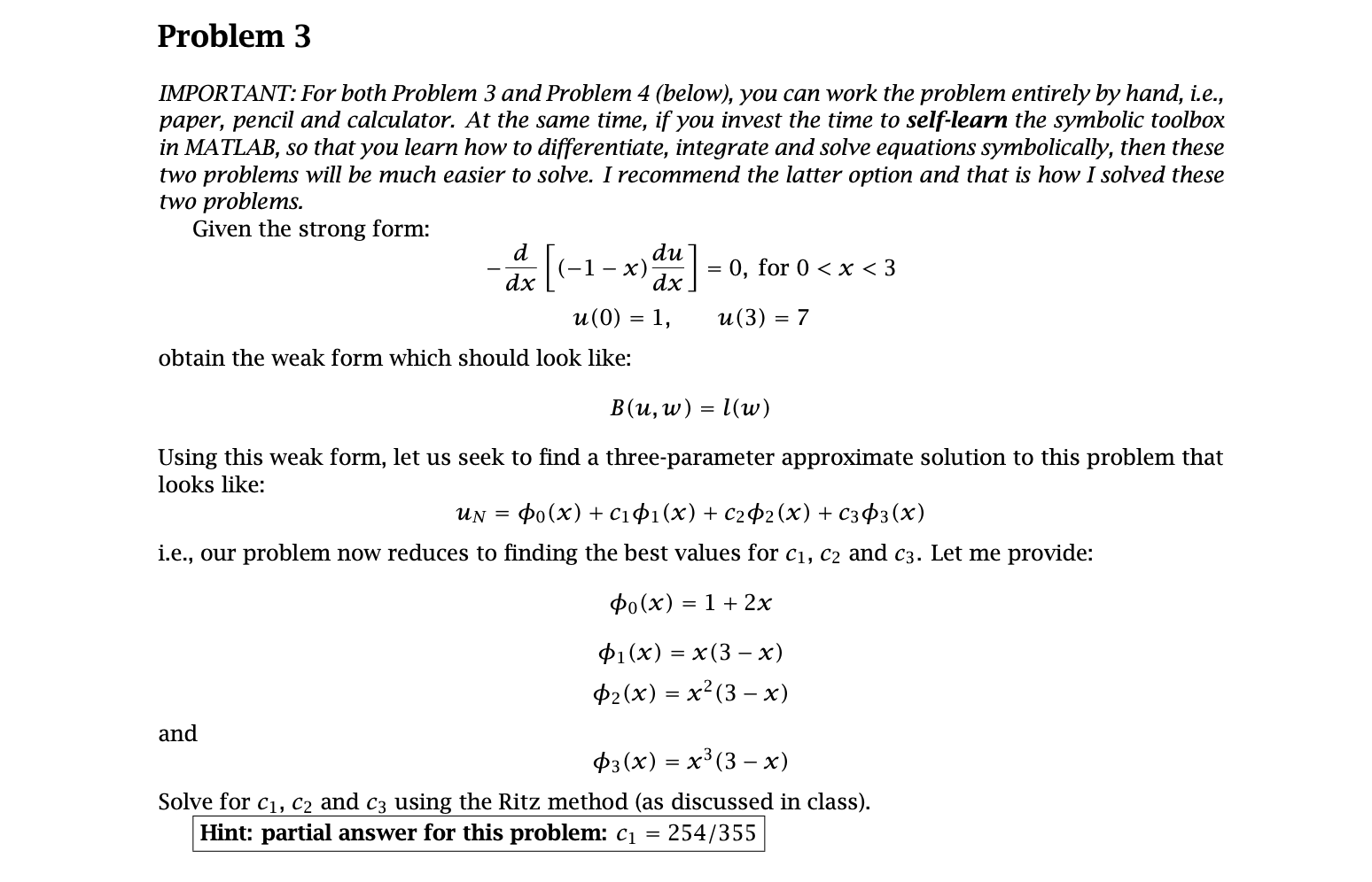 IMPORTANT: For both Problem 3 and Problem 4 (below), | Chegg.com