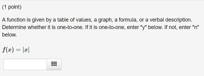 Solved (1 point) A function is given by a table of values, a | Chegg.com